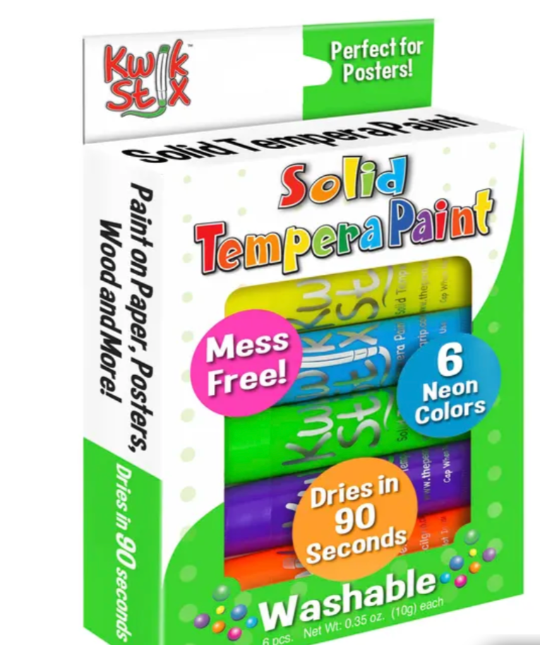 Solid Tempera Paint - Set of 6 – Box of Sensory Toys